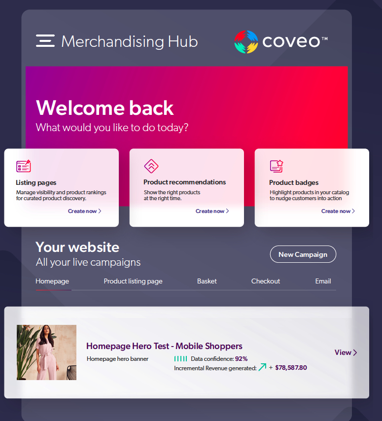 Coveo’s Merchandising Hub Is a Game Changer