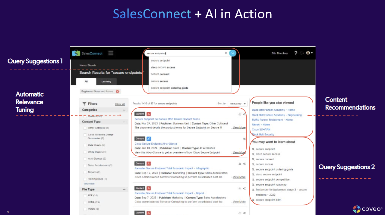 Cisco’s SalesConnect Improves Seller Productivity with AI Search